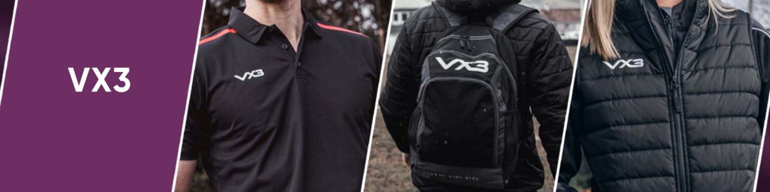 VX3 Teamwear | Customise VX3 Clothing | ADM Direct